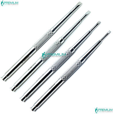 Set of 4 Dental Straight Ridge Chisels Splitting Surgical Extraction ...