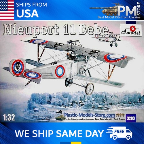 Amodel 3203 Nieuport 11 Scout Bebe French WWI Fighter model kit scale 1 ...