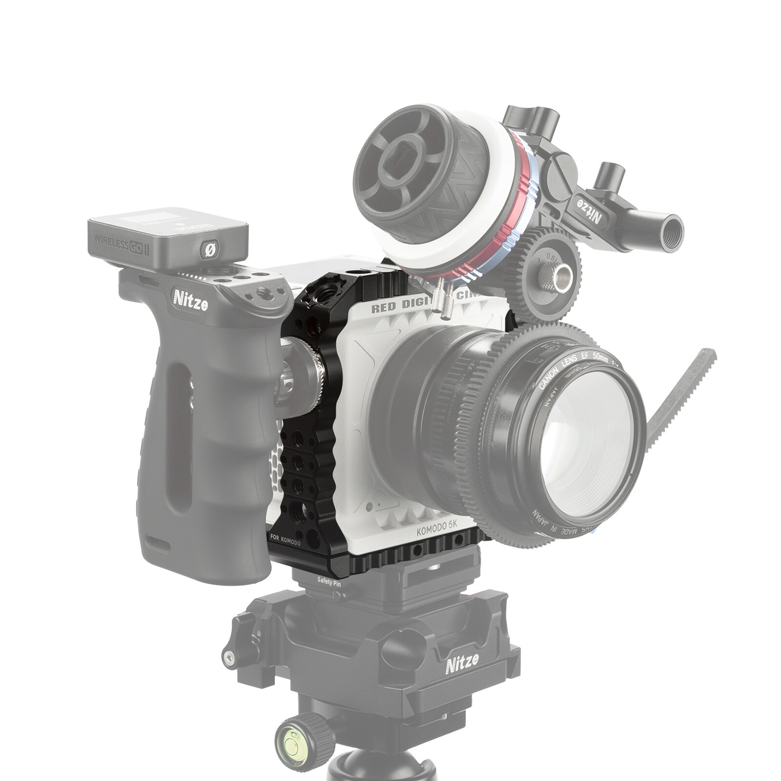 Nitze Camera Cage for RED Komodo 6K with ARRI Rosette n NATO Rail Multi ...