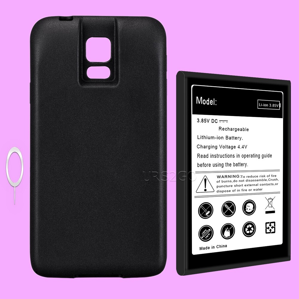 NEW Upgraded 9000mAh Extended Battery Cover &Pin For Samsung Galaxy S5 ...