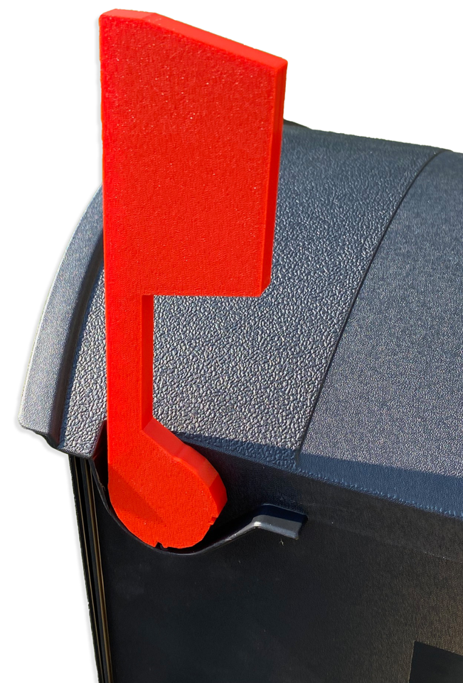 Red Flag Replacement Rubbermaid Mailbox - Snap Fit Plastic | eBay