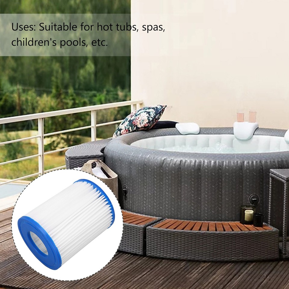 2x Children's Pool Filter Washable Swimming Pool Filter Spa Filter ...