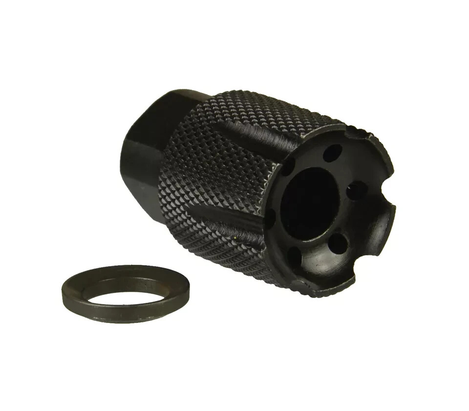 10mm 9mm Super Low Concussion Compensator 4.5" Extra Muzzle Brake