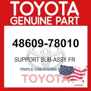 Genuine Toyota 48609-78010 SUPPORT SUB-ASSY, FR SUSP., RH/LH 4860978010 ...