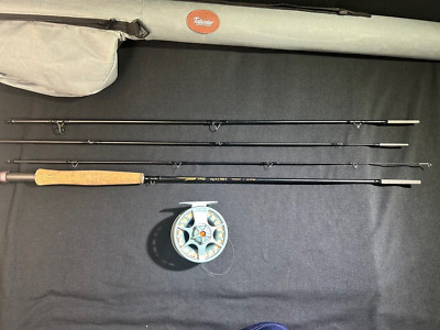 TFO PRO 2 FLY ROD TF 04 90 4 P2 4PC W LAMSON LIQUID 3+ FLY REEL W CASE ...
