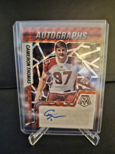 2022 Mosaic Cameron Thomas Red Mosaic Prizm Rookie Auto Autograph RC # ...