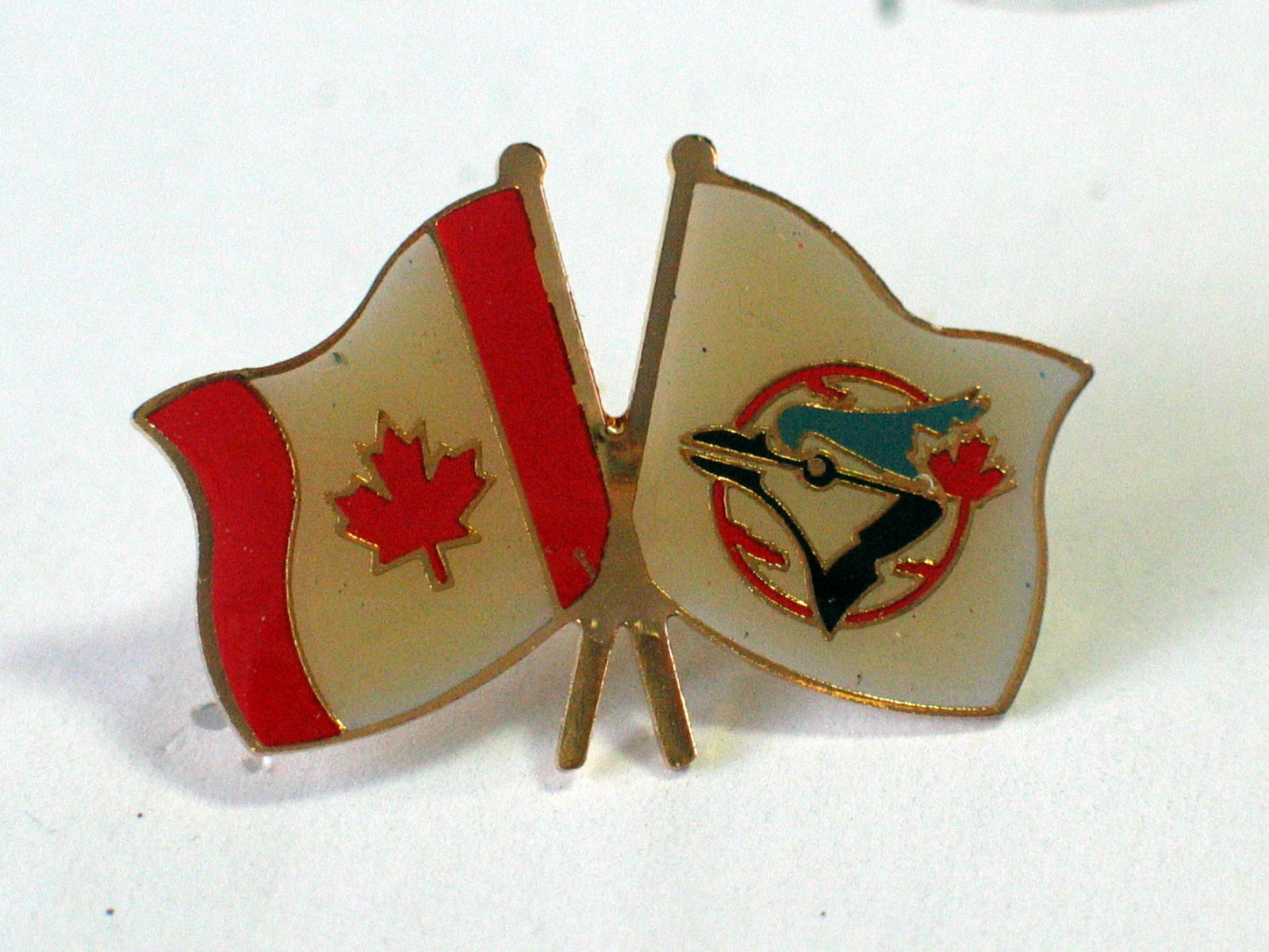 Toronto Blue Jays Canadian Flag Baseball Flag Lapel Pin Vintage | eBay