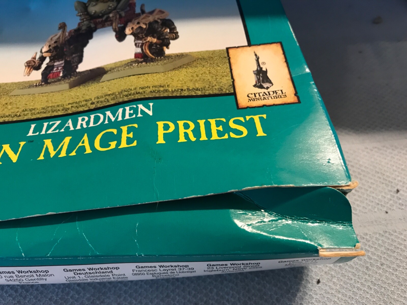 Warhammer Lizardmen Slann Mage Priest, metal figure in original box ...