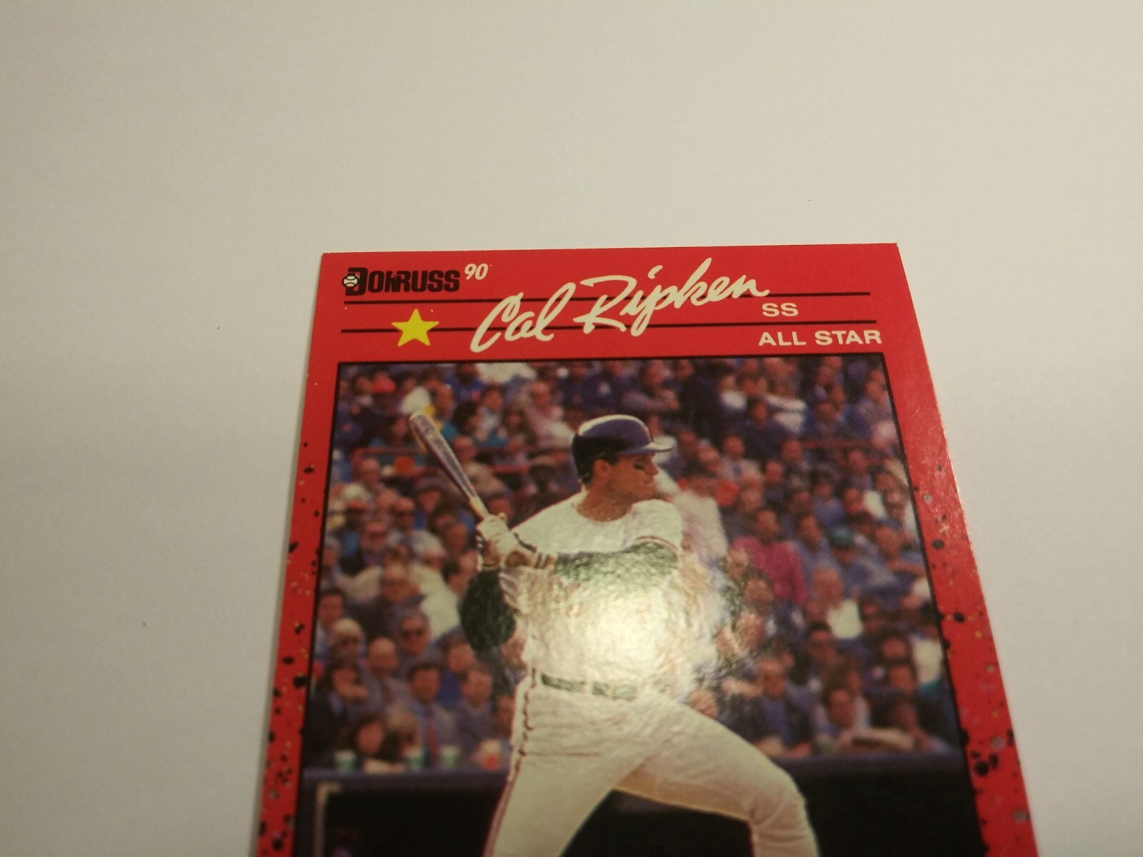 1990 Donruss Cal Ripken #676 All-Star ERROR Baseball Card (No Dot After ...