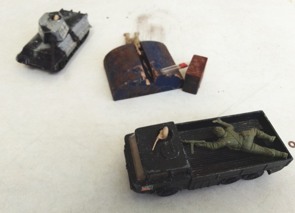 70's Matchbox Battle Kings K-104 King Tiger Tank & Artillery Truck K116 ...