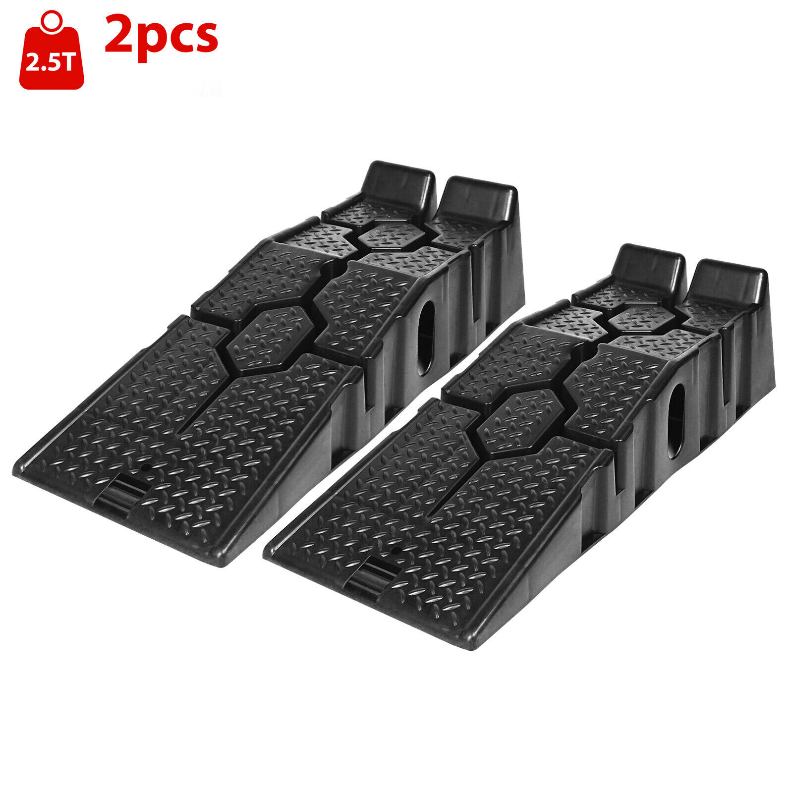 2x Car Plastic Ramp 2.5 Ton Heavy Duty Ramp Car jack lift Lifting Lift ...