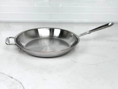 All-Clad 12" Copper Core 5-Ply Fry pan with Helper handle (DENT) | eBay