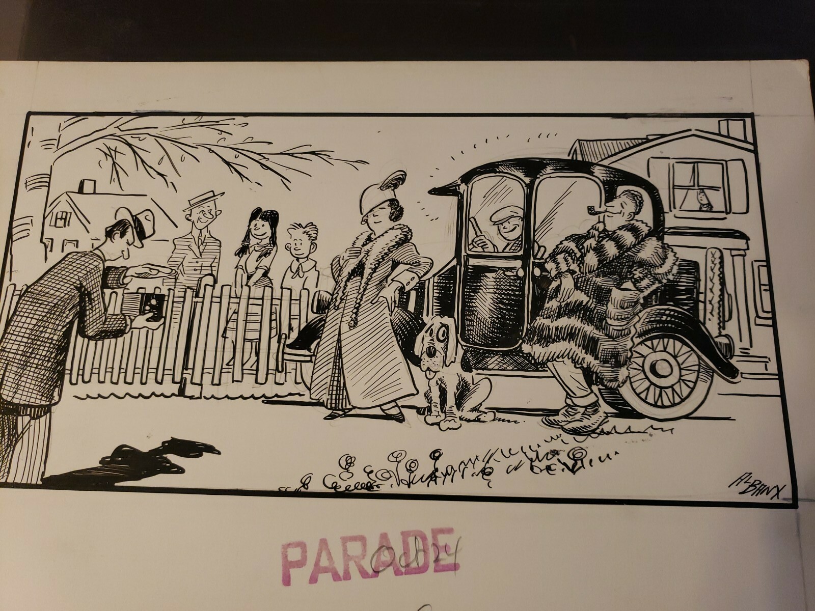 Original Al Banx (J. Albert Banks) pen and ink cartoon. 11 x 14. | eBay