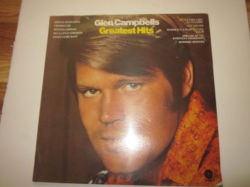 GLEN CAMPBELL GREATEST HITS SEALED NEW WITH PROMO STAMP VINYL RECORD ...