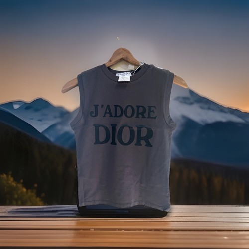 Jadore Dior Tank Top Gray 38 Medium Christian Dior vintage NWT retro 90 ...