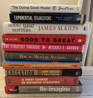 Business Strategy Book Lot (10) -Jim Collins Good to Great Leadership ...