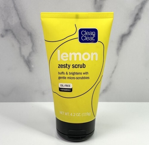Clean & Clear Lemon Zesty Brightening Facial Scrub Vitamin C Lemon ...