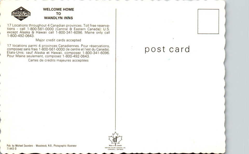 Postcard 4x6 Canada Wandlyn Inns Multiview Lobster Sign Sunset Boats ...