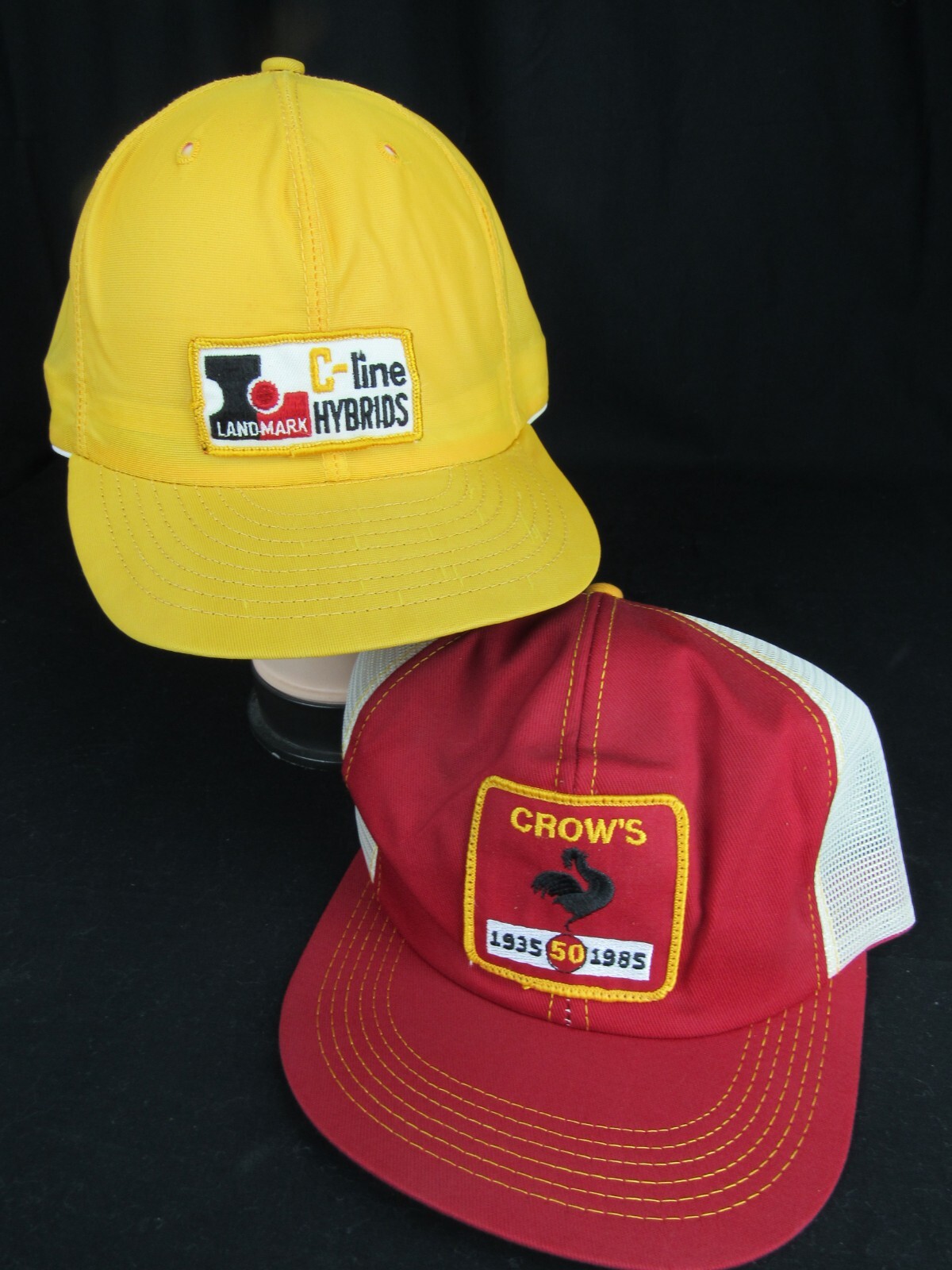 vintage trucker hats X2 Landmark Crow's feeds hybrids snapback cap farm ...