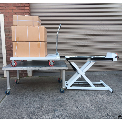 Electric Self Loading Lifting Hand Platform Trolley Foldable 250KG Ute ...
