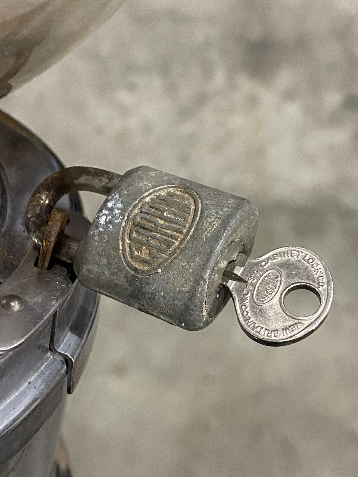 Glass Globe Ford Chickle Gumball Vending Machine + Key Ford Gum ...