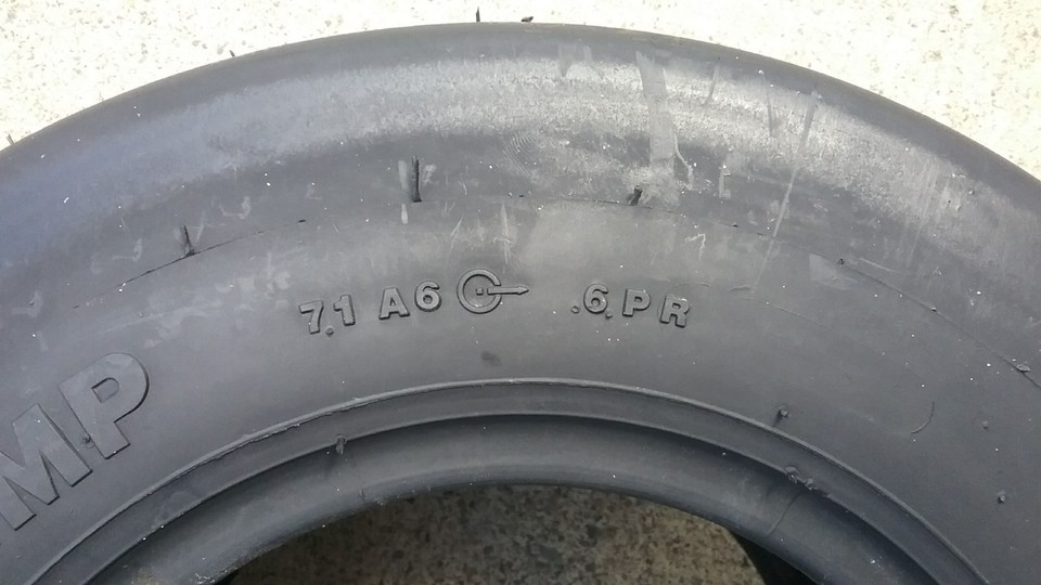 2 - 16X6.50-8 170/60-8 6-Ply 5-Rib Deep Vredestein V61 Hay Tires and ...