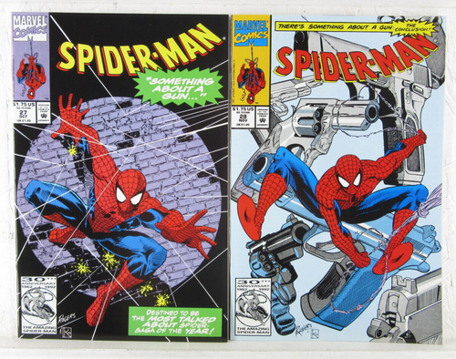 SPIDER-MAN #27-28 * Marvel Comics Lot * 1992 - Something About a Gun | eBay