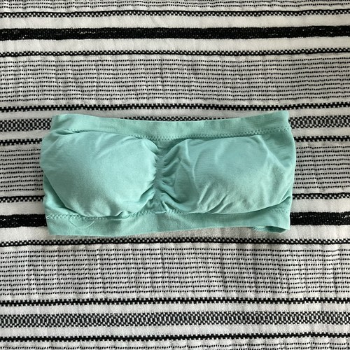 Padded Aqua Blue Strapless Wireless Bra Top Size XS | eBay