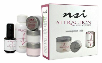 NSI Attraction Acrylic System Sampler Kit - Liquid, 3 x Powder + Primer ...