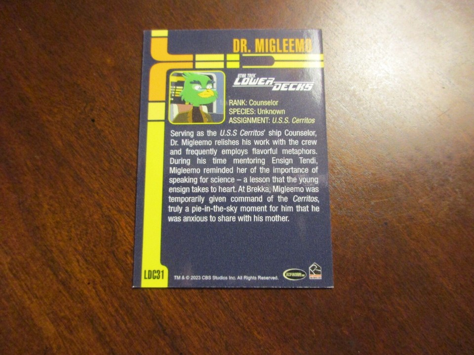 Star Trek Lower Decks Collectors Set Character Foil Expansion LDC31 ...