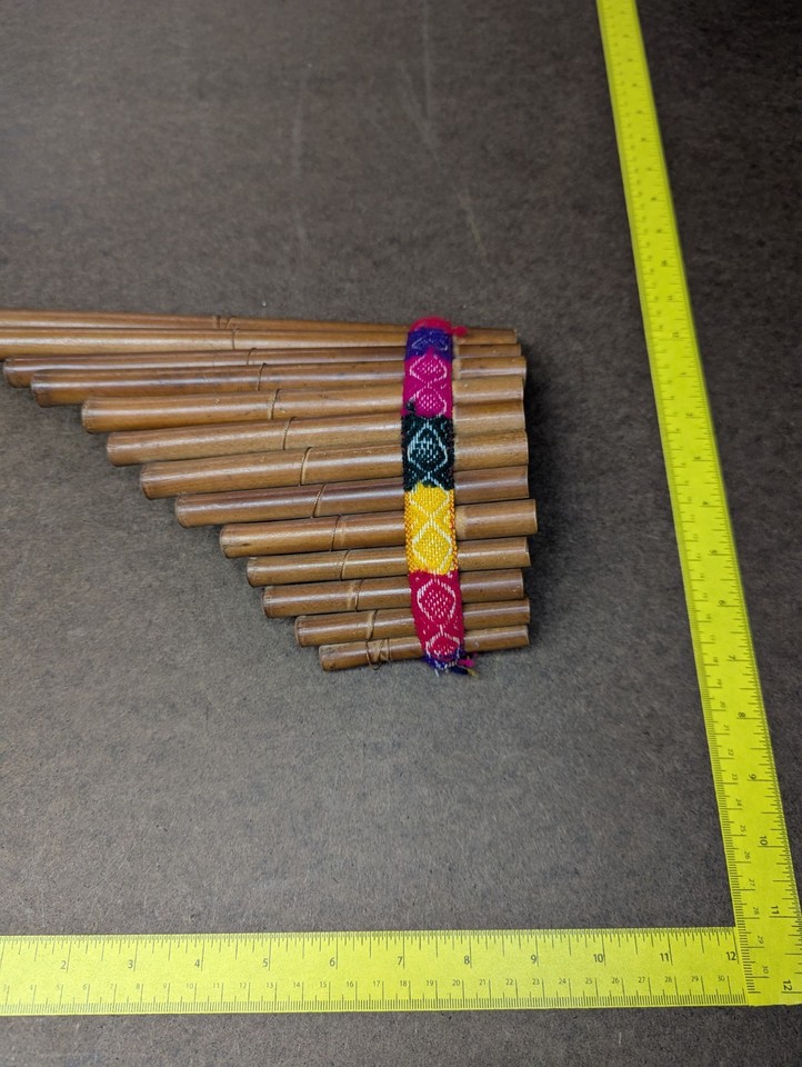 Handmade Bamboo Pan Flute 13-Pipe Traditional Peruvian Musical ...