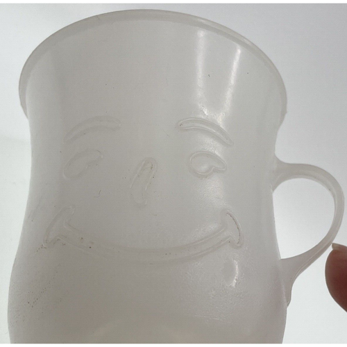vintage Kool Aid Cup Kool Aid Man face plastic with handle white ...