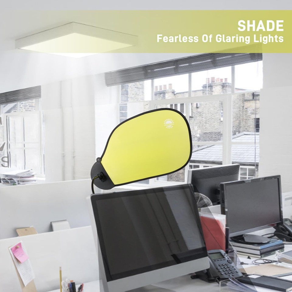 Office Desk Shade Cubicle Shade Adjustable Light Blocker for Work Green ...