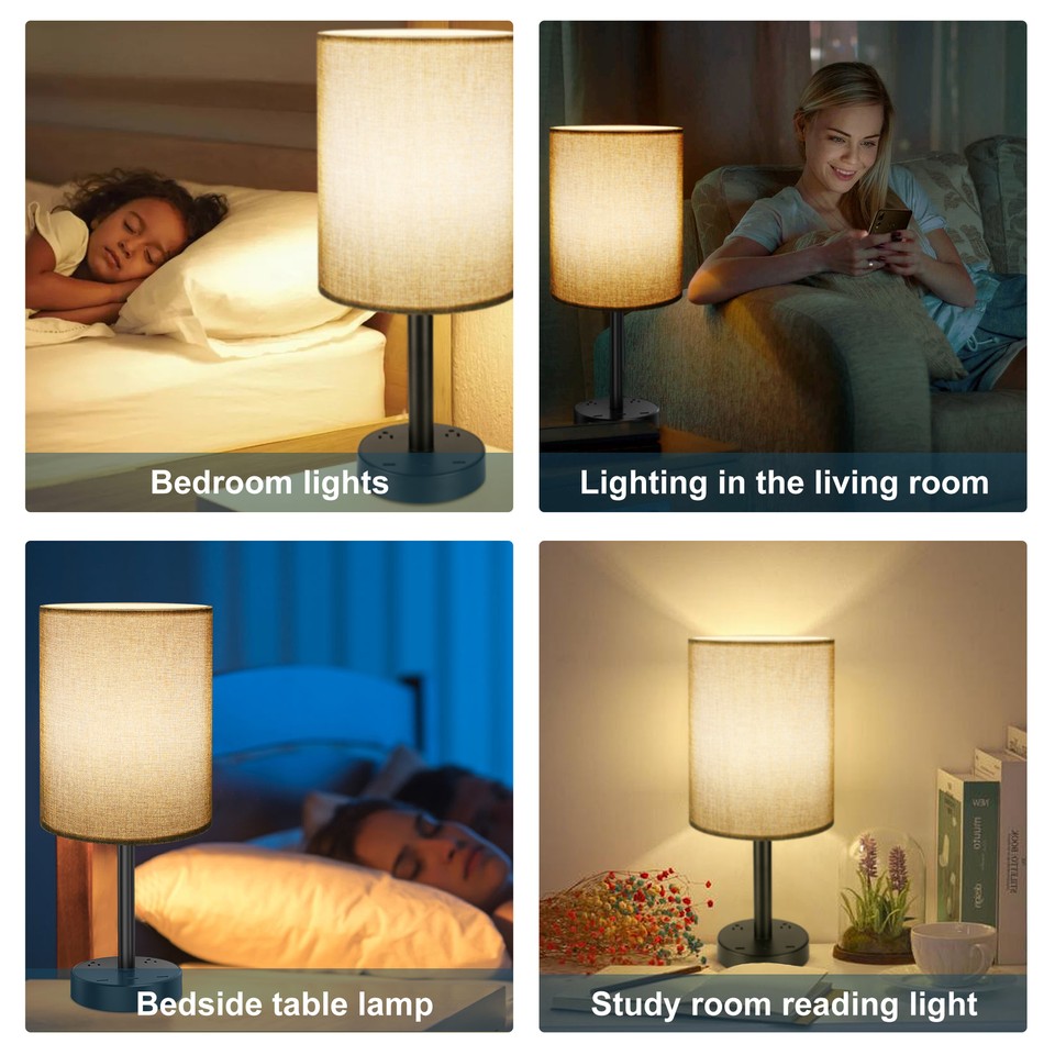 38 LED Desk Lamp 3 Level Brightness Lights Touch Dimmer Control Eye ...