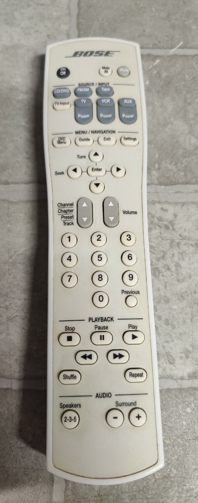 Genuine Bose Remote RC28T1-27 Lifestyle AV-18/28/35 Series I & II NO ...