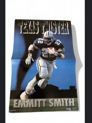 NFL Dallas Cowboys TEXAS TWISTER POSTER EMMITT SMITH 1991 | eBay