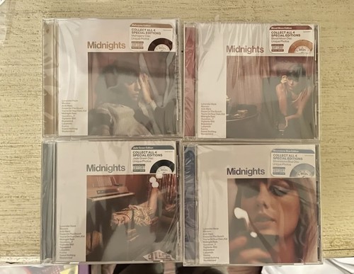 Taylor Swift-Complete Set Of 5 Special Editions Midnights CDs-Target ...