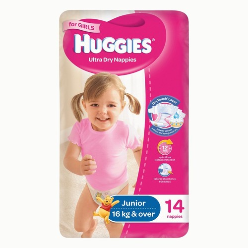 HUGGIES JUNIOR GIRL 14PK 14 CONVENIENCE PKT - PACK CONV | eBay Australia