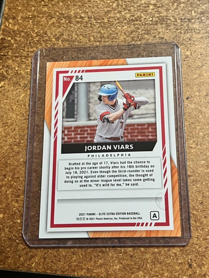 2021 Panini Elite Extra Edition Prime Numbers # 84 Jordan Viars RC #'d ...