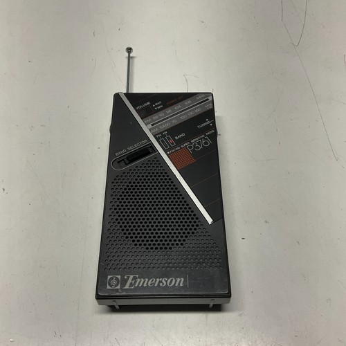 Vintage 1980’s Emerson AM/FM Transistor Radio Model P3761 TESTED ...