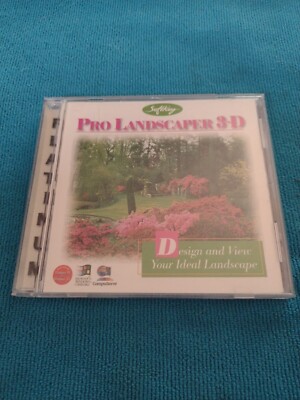 Softkey Pro Landscaper 3-D CD ROM Design Your Own Landscape | eBay