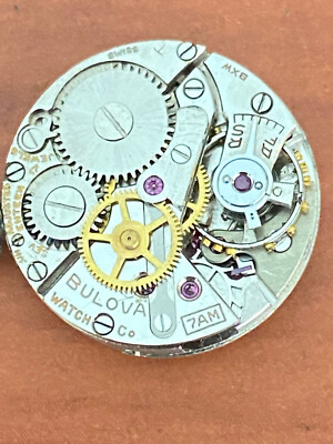 VINTAGE LADIES BULOVA WRIST WATCH MOVEMENT, CAL. 7AM, NOT RUNNING, BAD ...