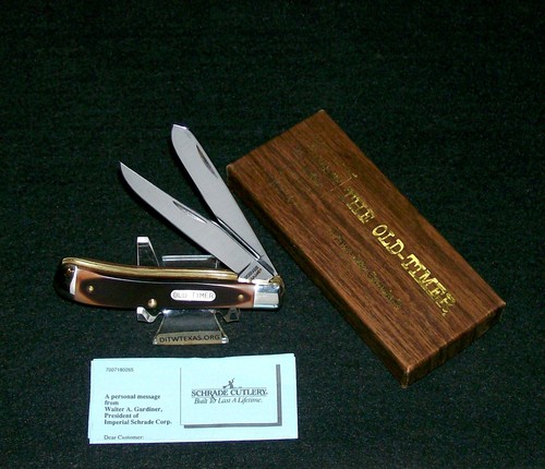 Schrade 94OT Knife 1980's Old Timer 3-7/8" Original Packaging,Paperwork ...