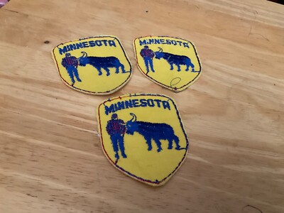 Minnesota Bull Cow Farmer State Patch Lot Of 3 Vintage Patches | eBay