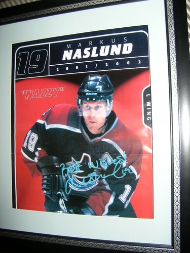 MARKUS NASLUND signed and framed Vancouver Canucks photo | eBay