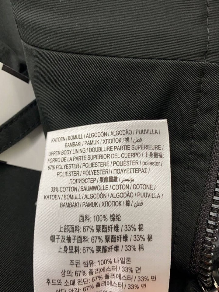 BURBERRY Nylon Jacket S BLK Total Pattern Rave Print Used | eBay UK