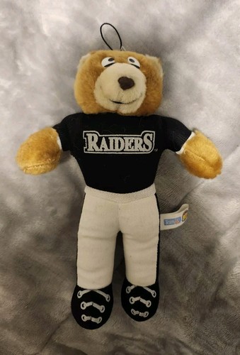 NFL Good Stuff Las Vegas Raiders Stuffed Teddy Bear Plush Football Vtg ...