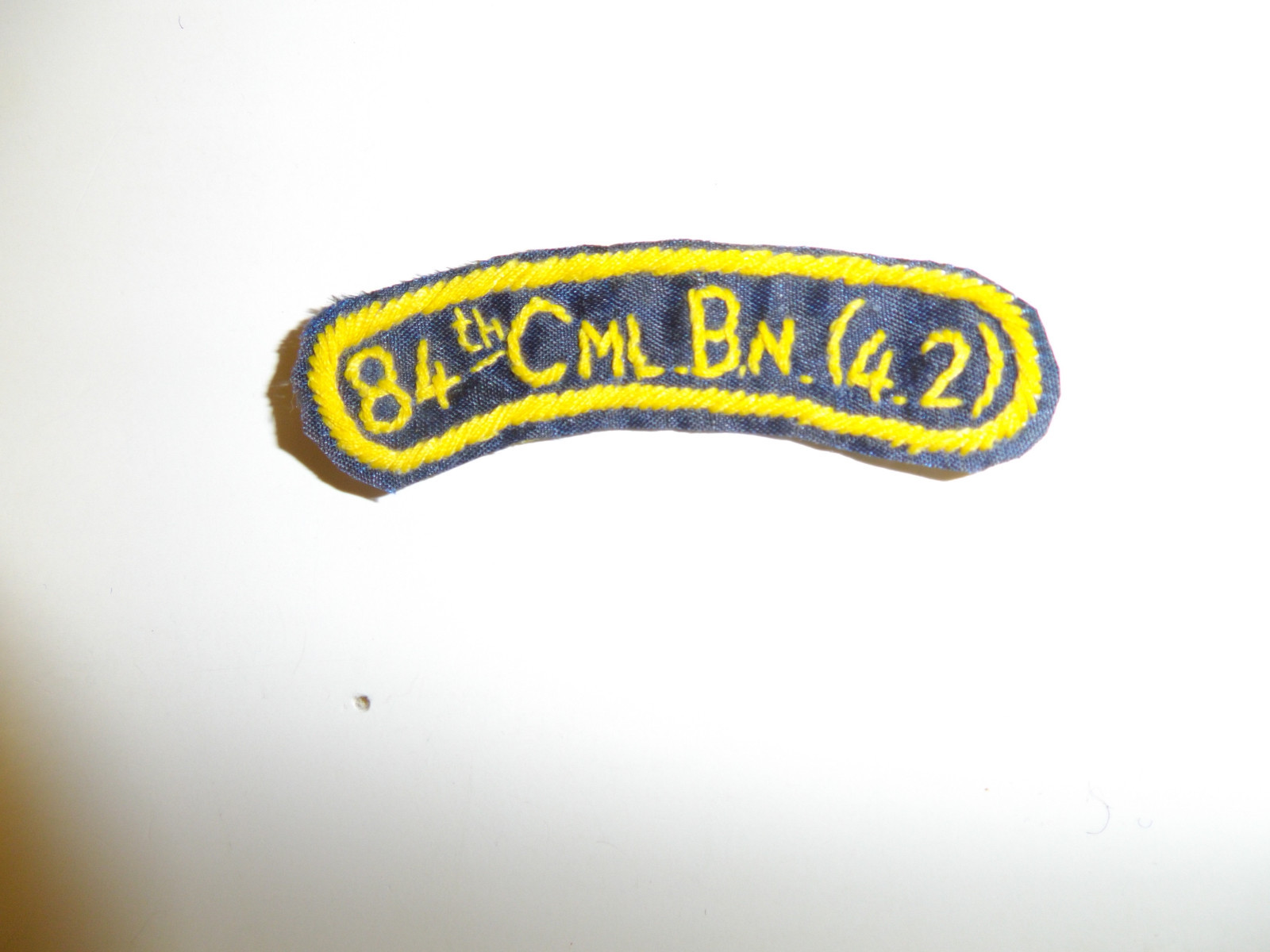 b5034 WW2 US Army Airborne Chemical Mortar Battalion tab 84th CML Bn 4. ...