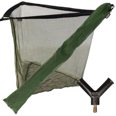 Carp Landing Net 42" Inch Carp Fishing + Metal Spreader Block + Stink ...