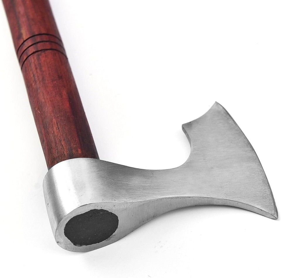 14 inches Hand Forged Hatchets Axe Real Wood Working Bushcraft Camping ...
